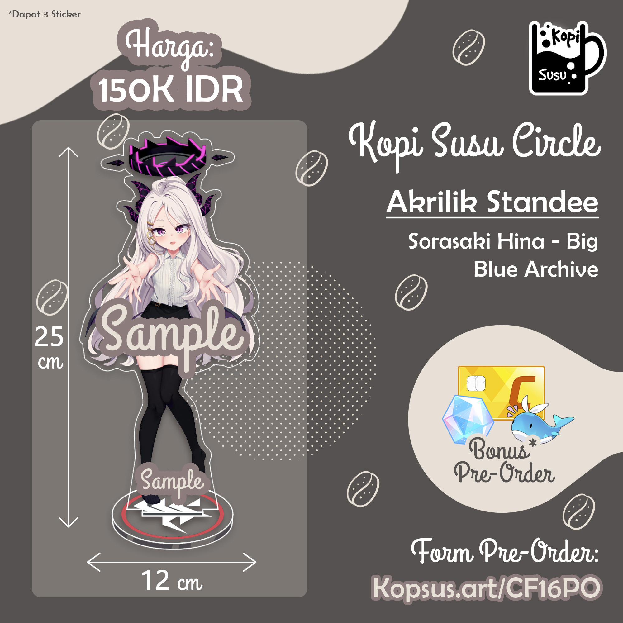Form Pre-Order Kopi Susu